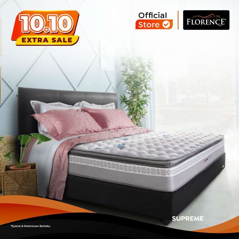 Promo Florence Supreme Gooddreams Set Springbed [fullset] Diskon 45% Di ...