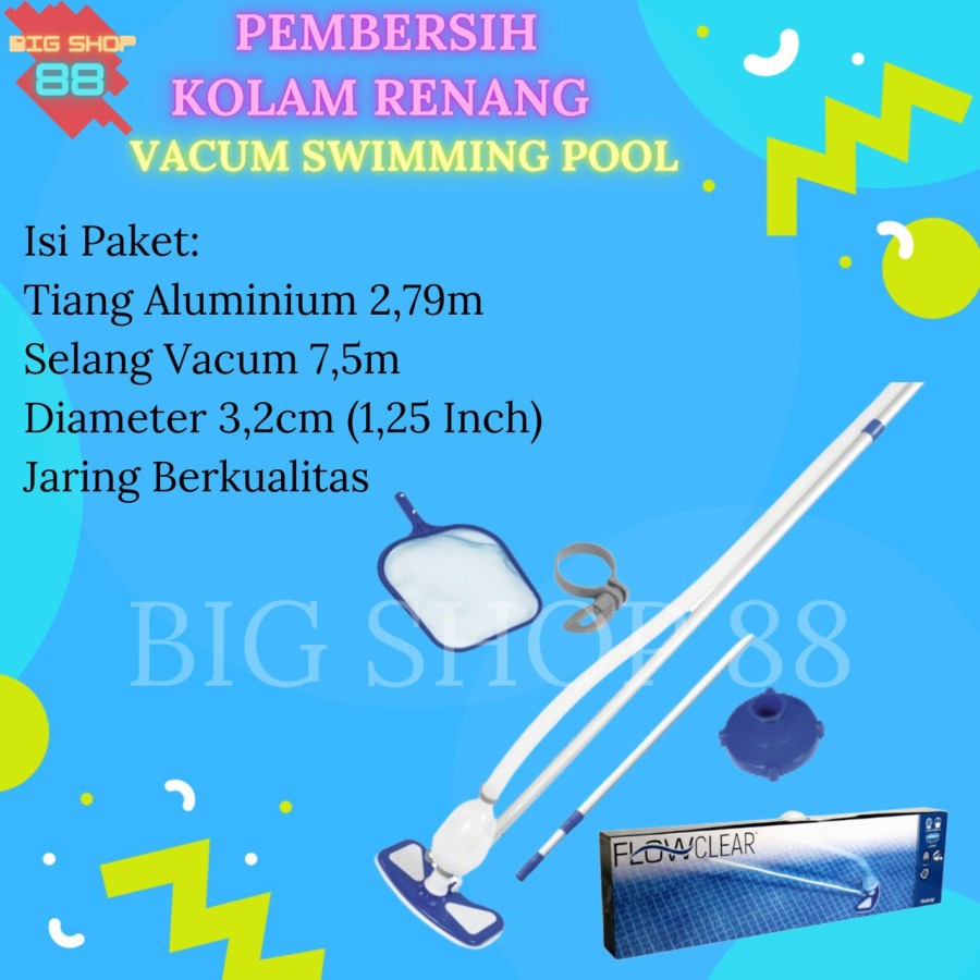 Promo ALAT PEMBERSIH KOLAM RENANG VACUM VACUUM MAINTENANCE SWIMMING ...