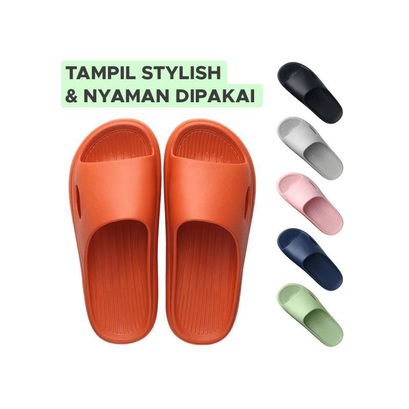 Promo Goto Rio Sandal Kamar Rumah Sendal Karet Kamar Mandi Empuk Anti ...