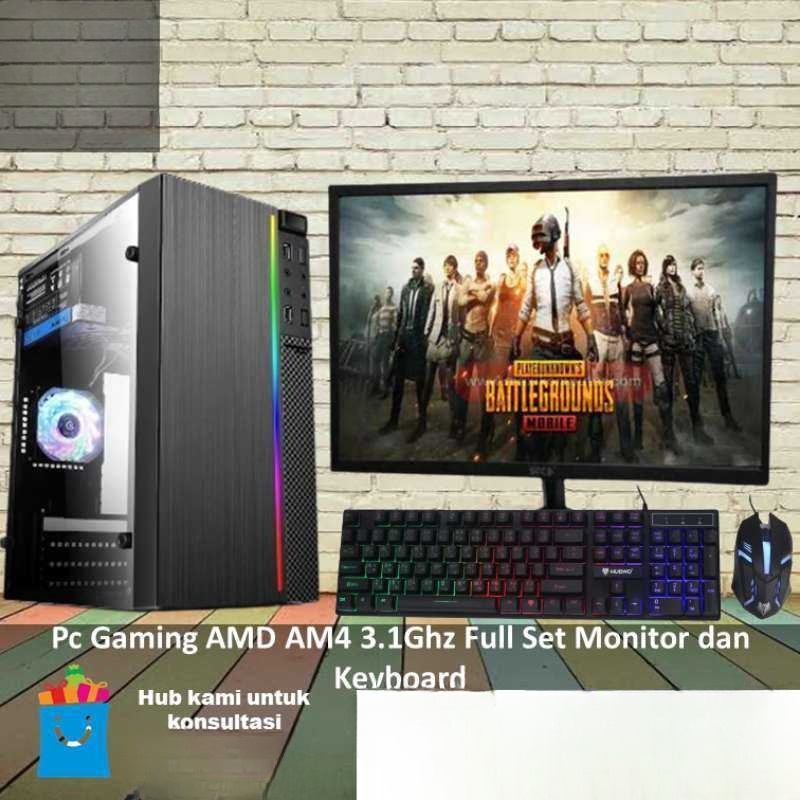 Jual Pc Gaming Amd Am Ghz Ram Gb Ddr Fullset Monitor Amd A Komputer Pc Rakitan