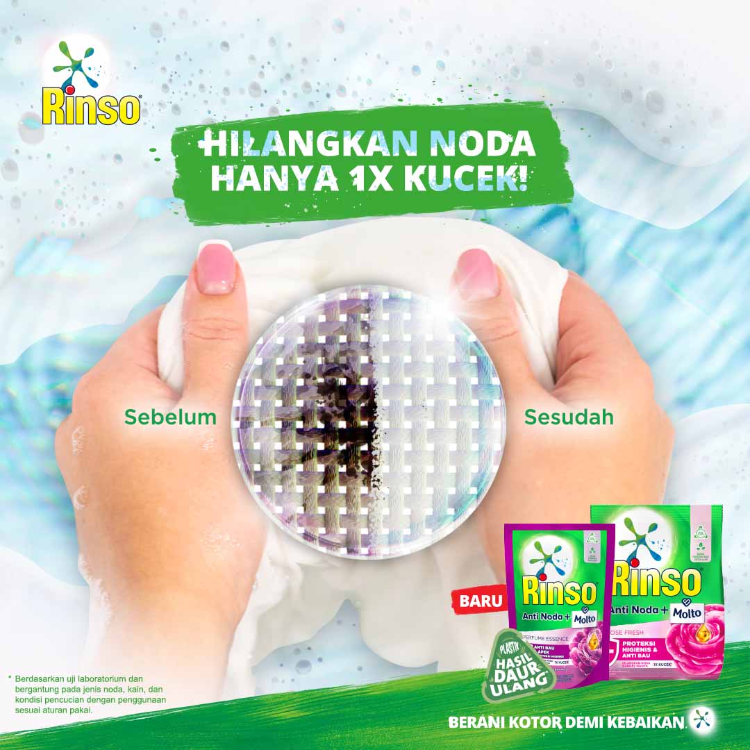Promo Rinso Molto Detergent Cair Deterjen Anti Noda Rose Fresh 1.65 L ...