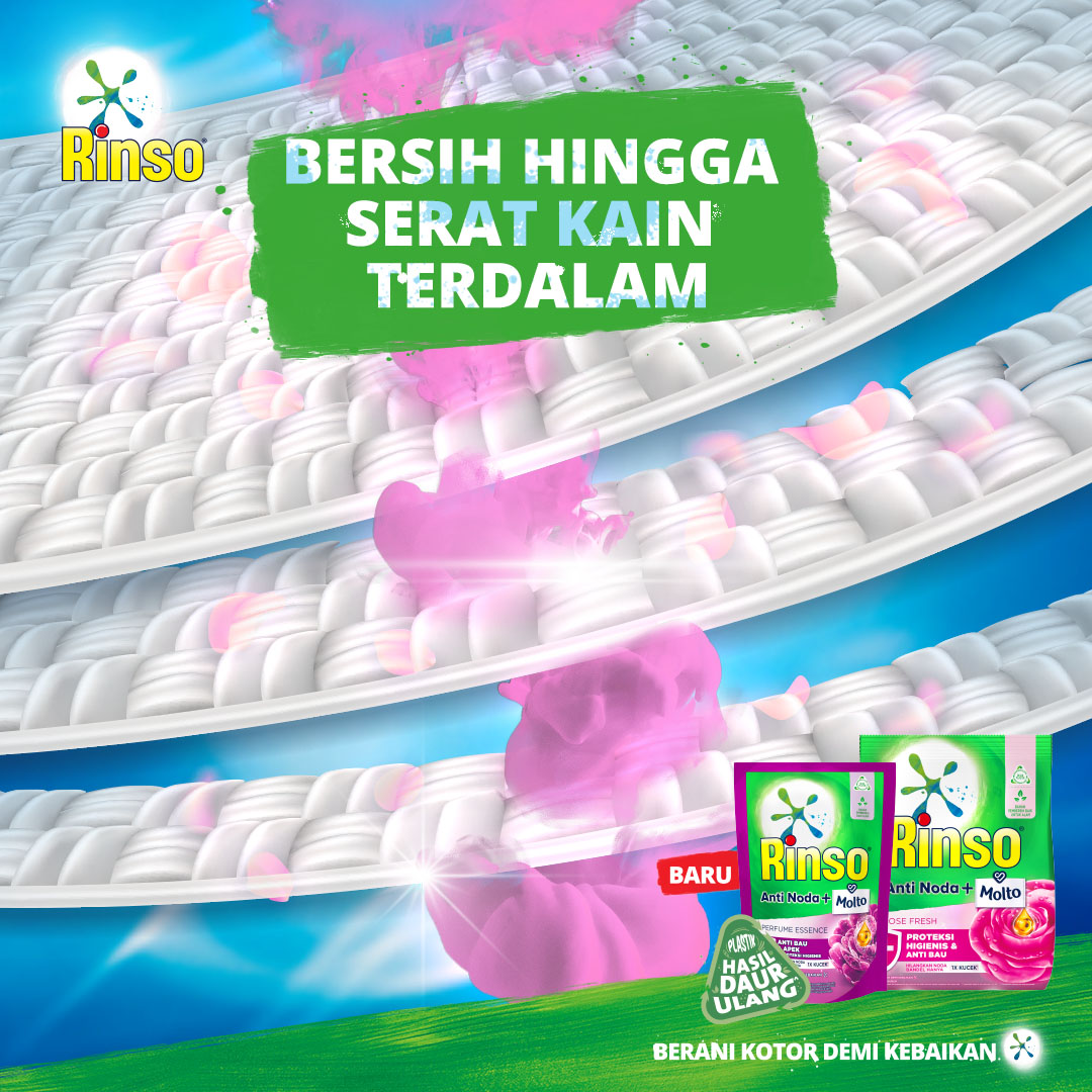 Promo Rinso Molto Detergent Cair Deterjen Anti Noda Rose Fresh 1.65 L ...