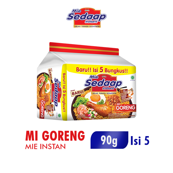 Promo Sedaap Mie Goreng Makanan Instan 90 G [5 Pcs] Diskon 11% Di ...