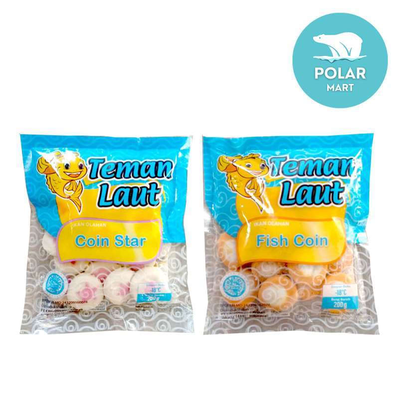 Jual Teman Laut Ikan Olahan Variasi Coin Star & Fish Coin 200 Gram ...