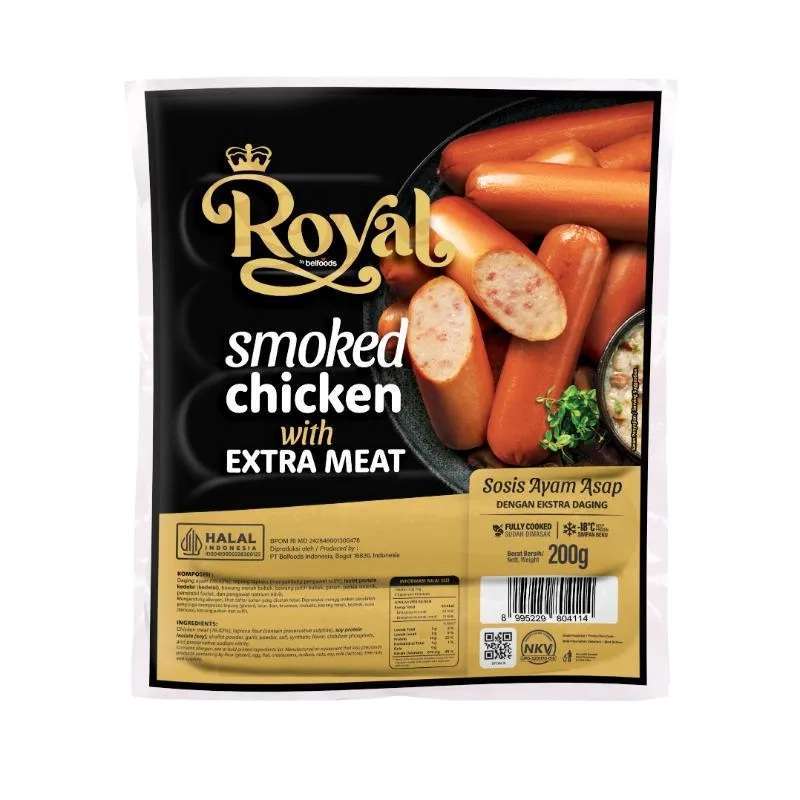 Promo Sosis Ayam Asap Belfoods Royal 200gr Halal Smoked Chicken Sausage ...