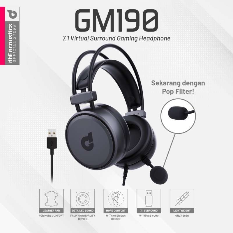 Promo Dbe Gm190 7.1 Virtual Surround Gaming Headphone Diskon 45% Di ...