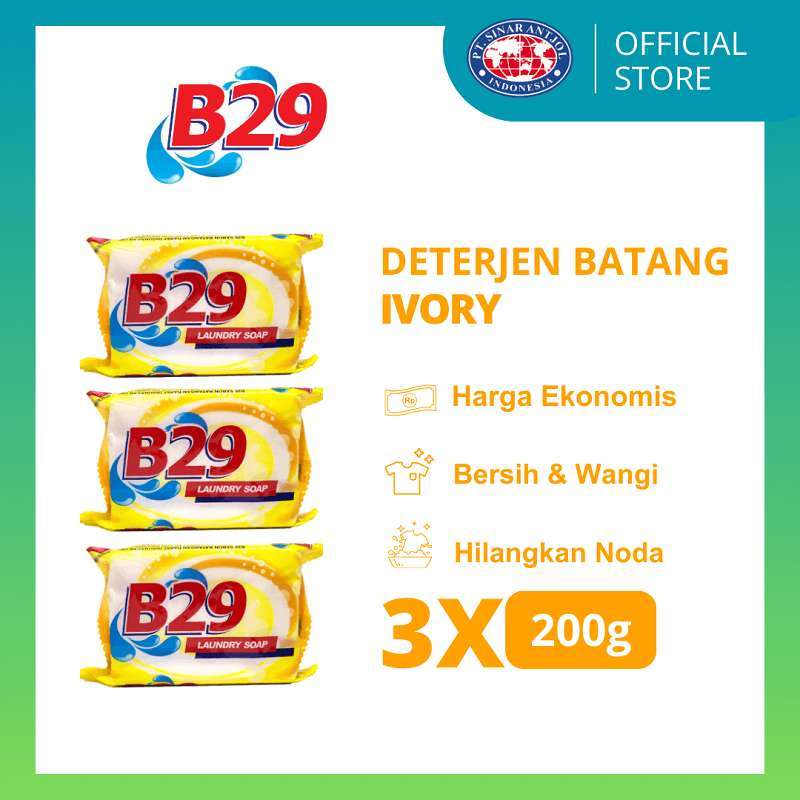 Jual B29 Ivory Sabun Cuci Batangan [200gr / 3 Pcs] Di Seller Sinar ...