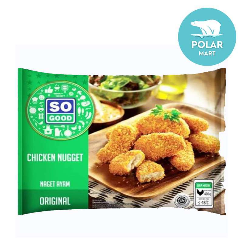 Jual So Good Chicken Nugget Original 400 Gram (frozen Food Bandung ...