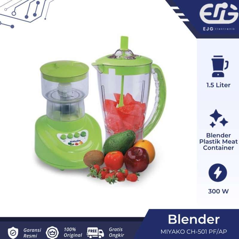 Jual Miyako Chopper Blender CH 501 PF AP Plastik 1.5 Liter CH501PFAP di Seller EJG Elektronik ...