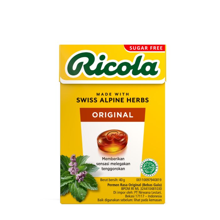 Promo Ricola Original Herb Candy Permen [40 g] F0002934 Diskon 4% di ...