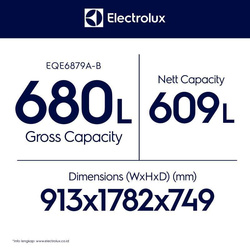 Jual Electrolux Kulkas Eqe6879a-b 4 Pintu 609l Ultimate Taste 900 ...