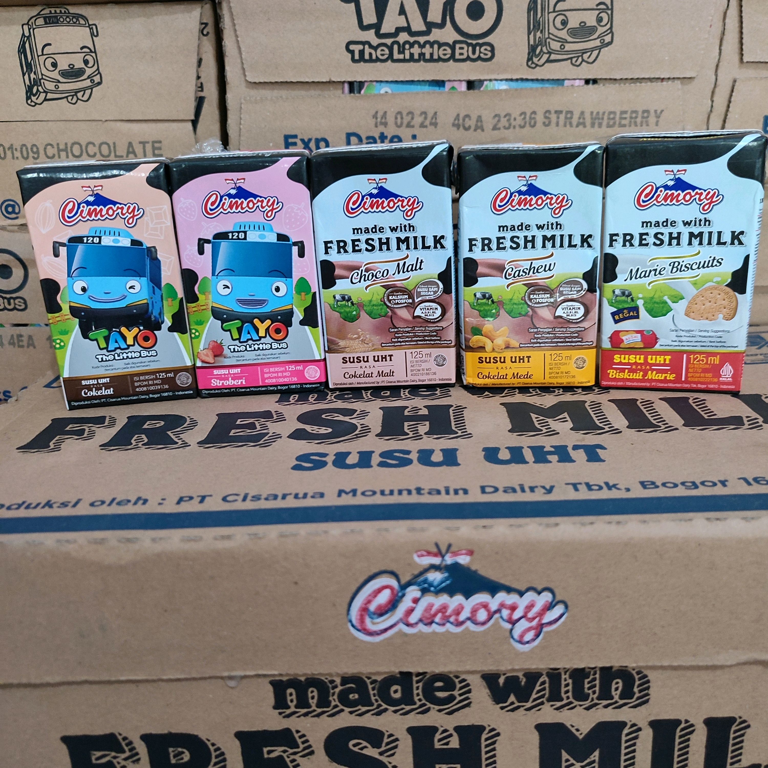 Jual CIMORY FRESH MILK SUSU UHT 125 ml [40 pc / Karton] - COKLAT DUS di ...