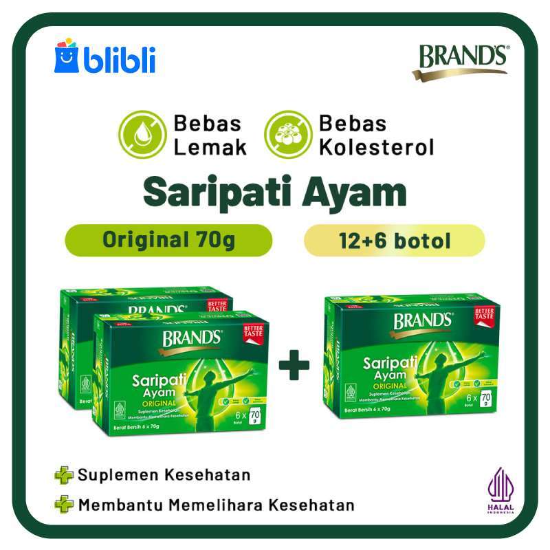 Promo Brand's Paket Sehat - Saripati Ayam Original [70 Gr X 18 Botol ...
