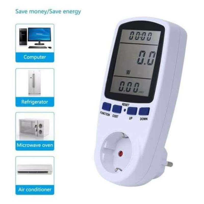 Jual Elektrik Power Meter Digital Alat Cek Tes Monitor Arus Daya ...