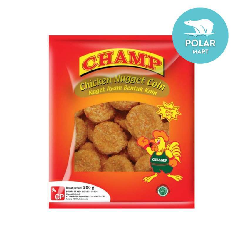 Jual Champ Chicken Nugget Coin 200 Gram (FROZEN FOOD BANDUNG) di Seller ...