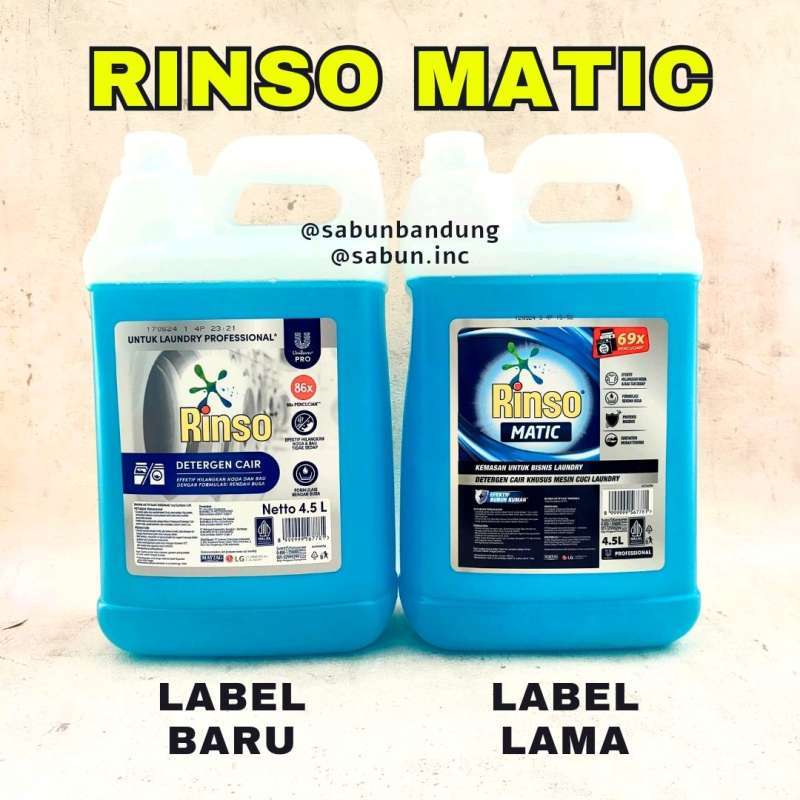 Jual Rinso Professional Detergent Cair Matic Top & Front Loading Di ...