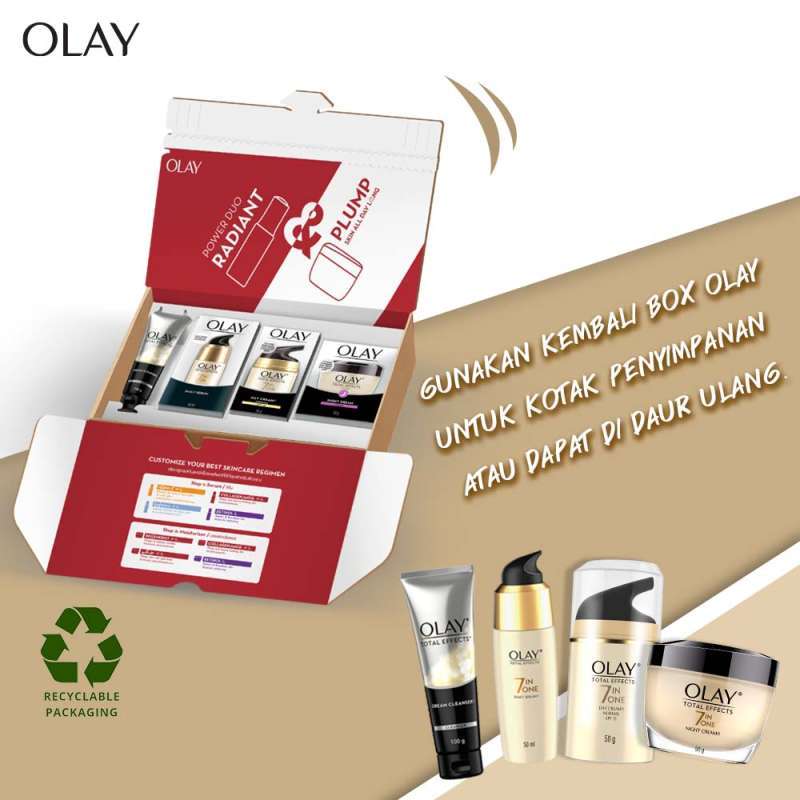 Promo Olay Total Effects - Set Lengkap Anti Aging Skincare - Krim Wajah ...