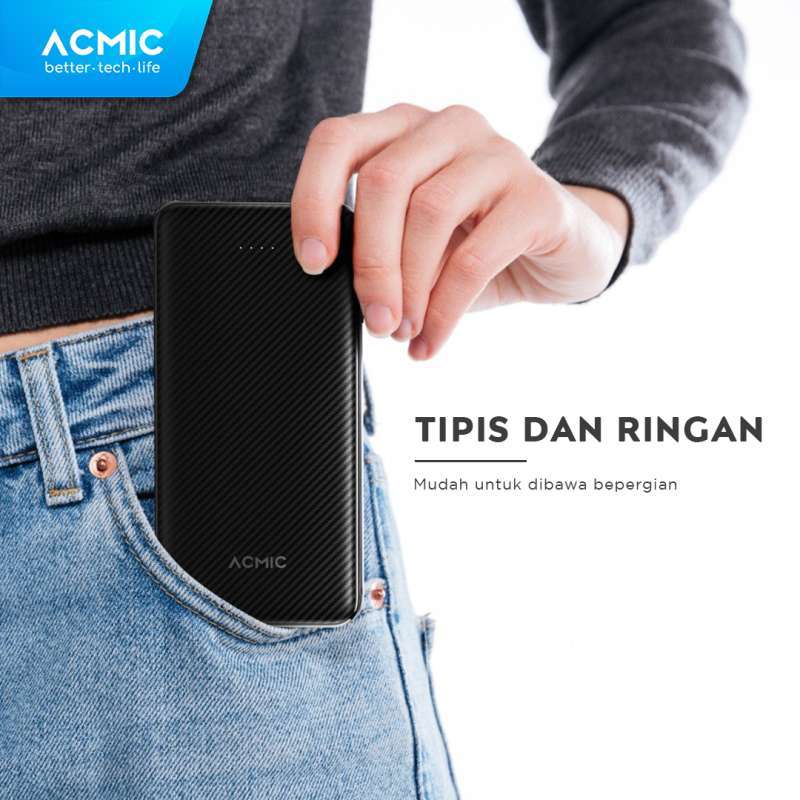 Promo Acmic C10pro 10000mah Powerbank Slim 22.5w Fast Charging Type C ...