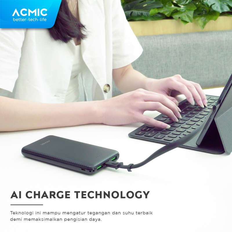 Promo Acmic C10pro 10000mah Powerbank Slim 22.5w Fast Charging Type C ...
