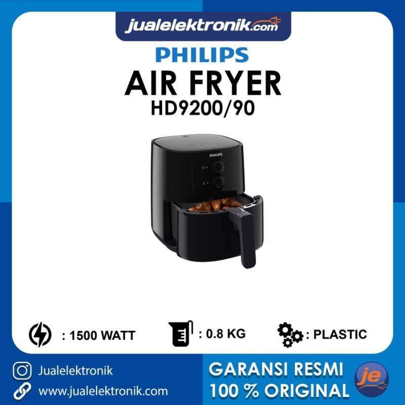 Jual Philips HD9200/90 penggorengan tanpa minyak – Air Fryer 0.8 Kg di Seller Jualelektronik ...