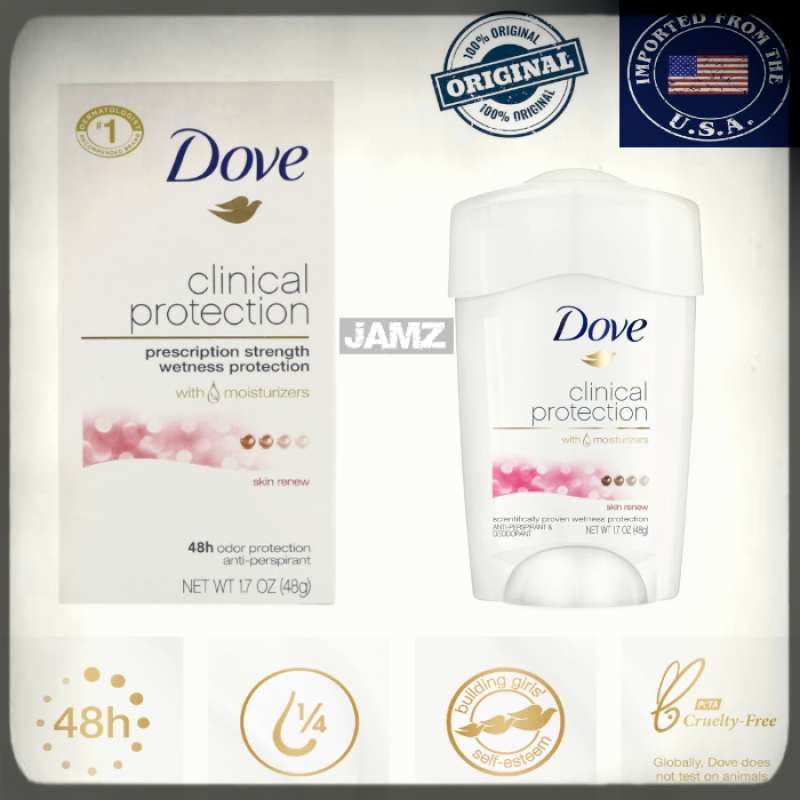 Jual Dove Women Clinical Protection Antiperspirant Deodorant Stick Skin ...