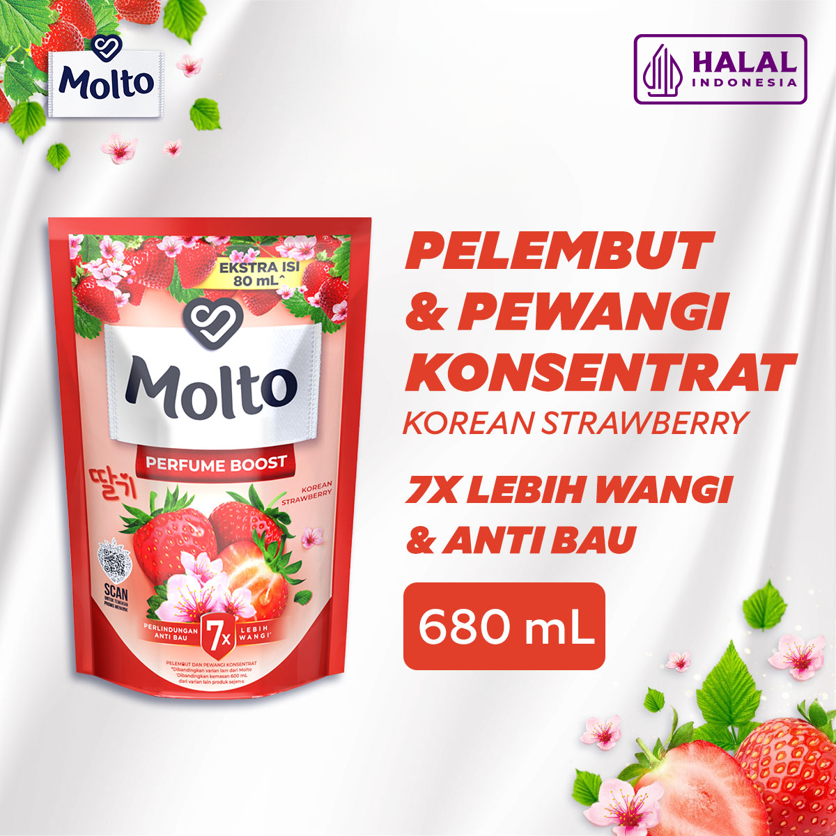 Promo Molto Pelembut & Pewangi Pakaian Softener Konsentrat Parfum Boost ...
