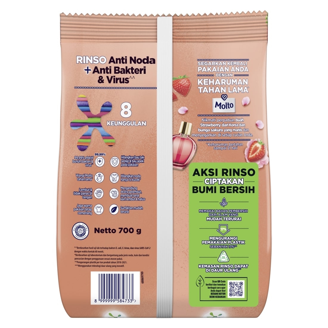 Promo Rinso Molto Detergent Bubuk Deterjen Anti Noda Korean Strawberry ...