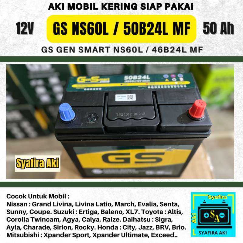 Jual Aki Mobil Ns60l / 4624l Gs Aki Kering 12 Volt 45 Ampere Di Seller ...