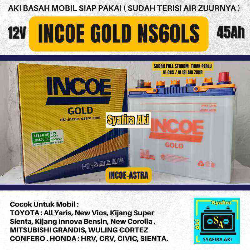 Jual Aki Mobil Kijang Innova Lama, Hyundai Avega, New Accord, Yaris Ns60ls Incoe Gold Di Seller ...