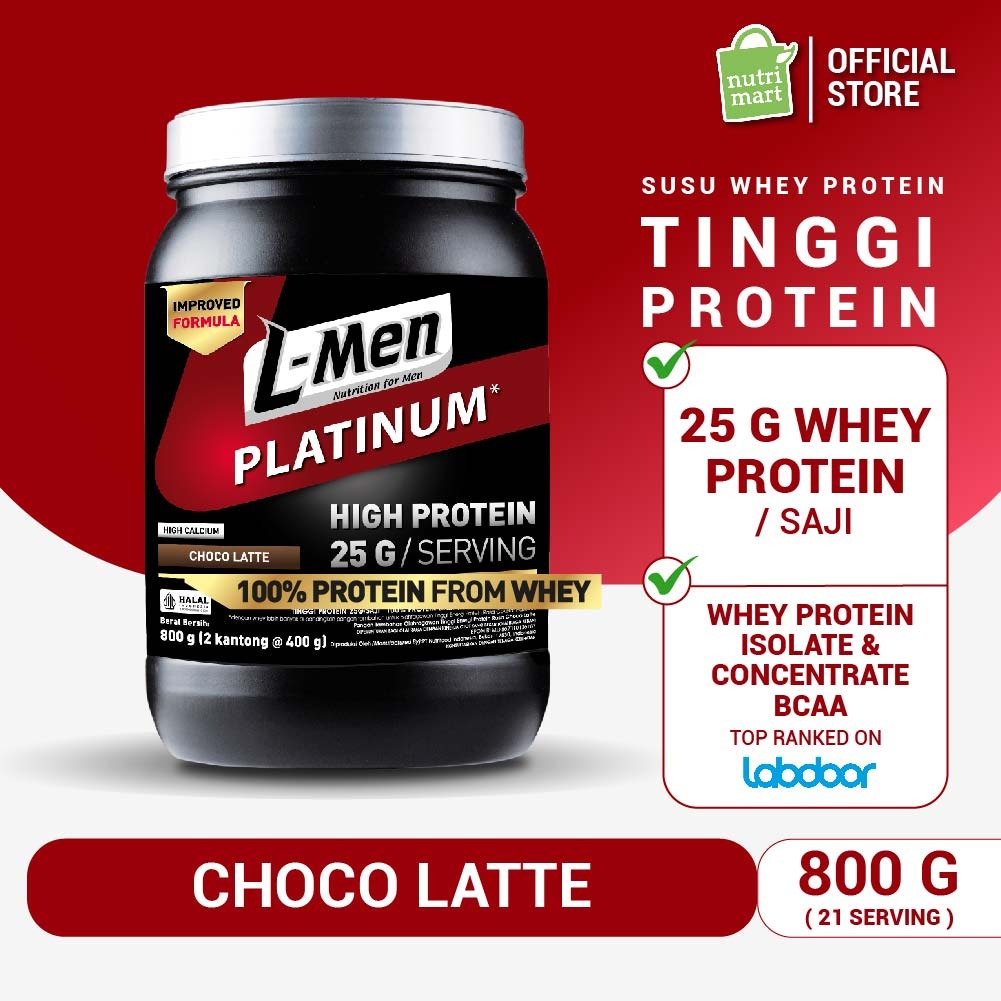 Promo L-men Platinum Choco Latte 800g (25g Protein / Serving ...