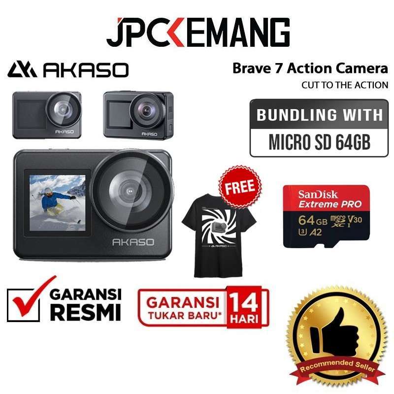 Promo Jpc Kemang Akaso Brave 7 4k Action Cam Camera Akaso Brave7 Garansi Resmi - +memory 64gb ...