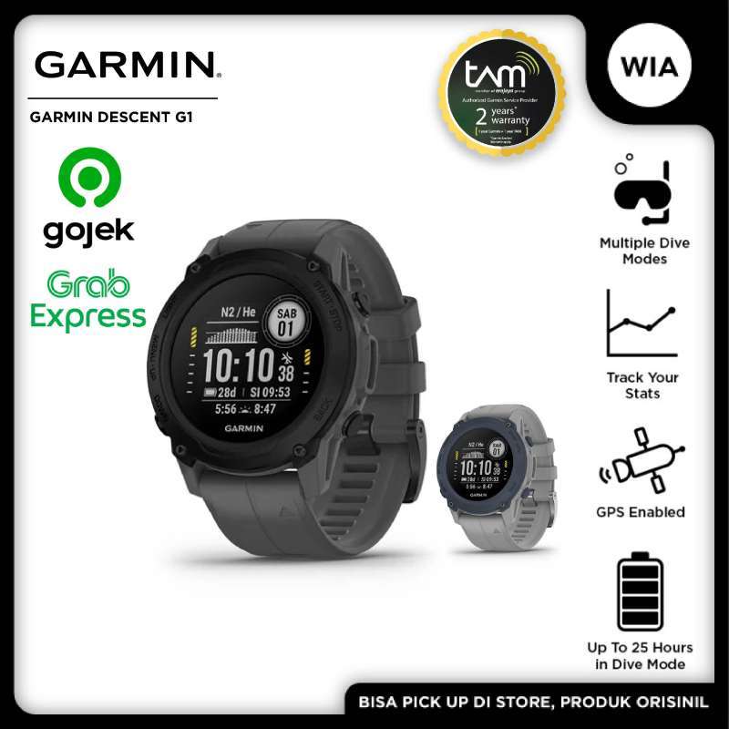 Promo Garmin Descent G1 Smartwatch Dive Pria Wanita Original Garansi ...