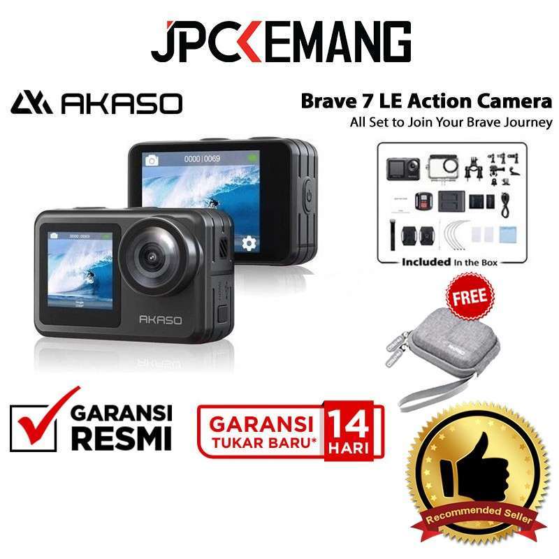 Promo Jpc Kemang Akaso Brave 7 Le 4k Dual Display Action Cam Camera ...
