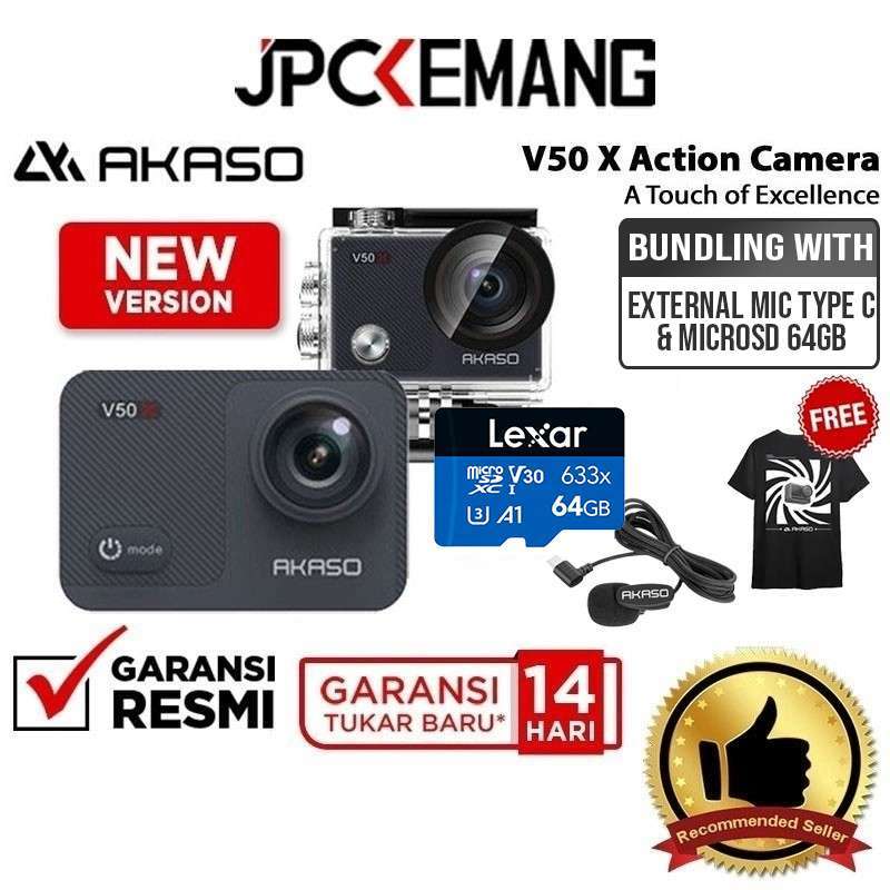 Promo Jpc Kemang Akaso V50x Cube / V50x New Version 4k Action Cam Akaso V50 X Action Camera ...