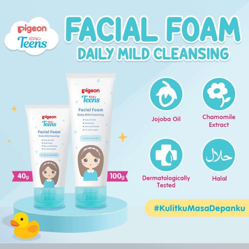 Promo Pigeon Teens Daily Mild Cleansing Facial Foam 100 G Diskon 34% Di ...