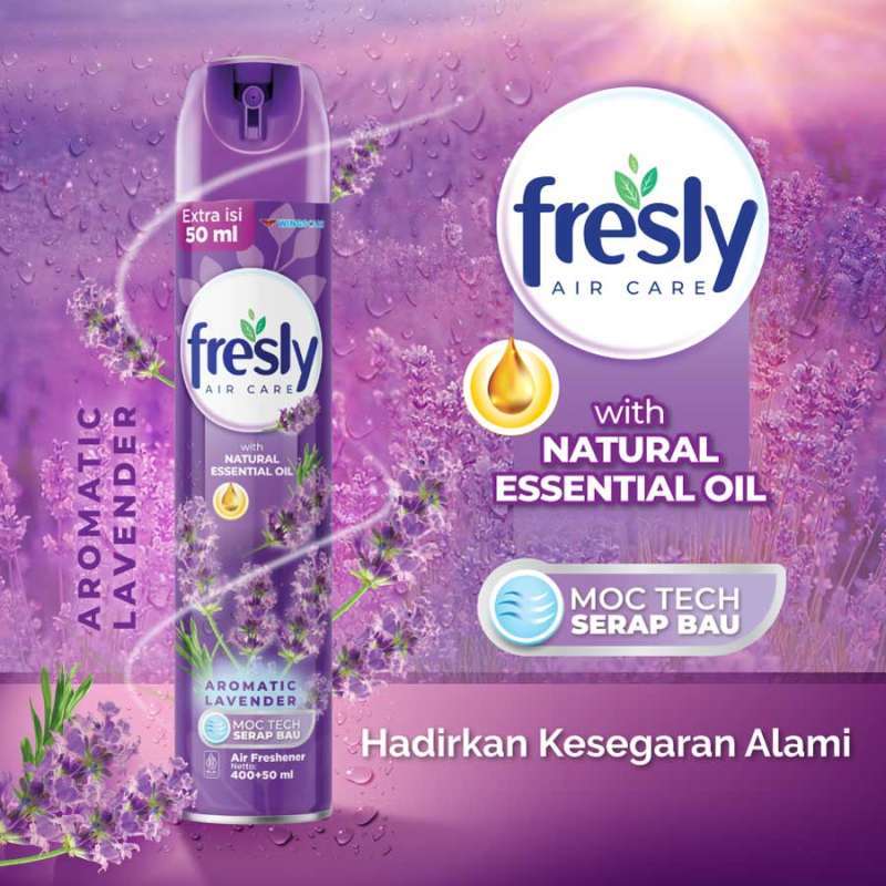 Promo Fresly Pengharum Ruangan Aromatic Lavender 400 Ml Diskon 37% Di ...