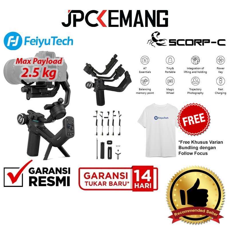 Promo Jpc Kemang Feiyu Scorp C 3-axis Gimbal Stabilizer Kamera Feiyutech Tech Garansi Resmi ...