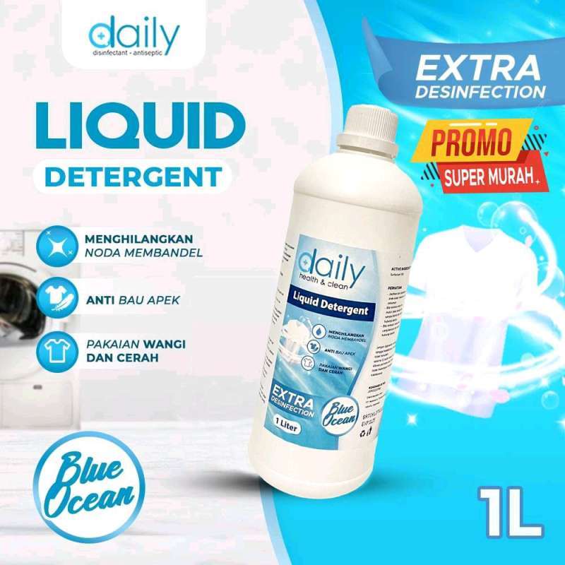 Jual Daily Liquid Detergent Extra Disinfectant / Detergent Cair 1 Liter ...