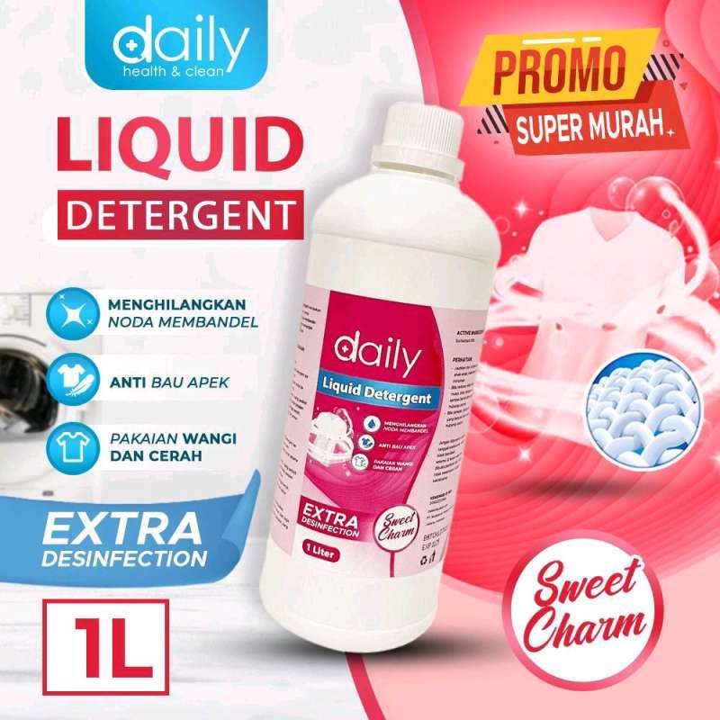 Jual Daily Liquid Detergent Extra Disinfectant / Detergent Cair 1 Liter ...