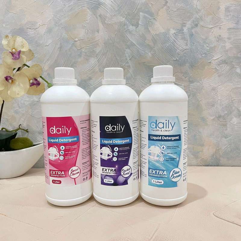 Jual Daily Liquid Detergent Extra Disinfectant / Detergent Cair 1 Liter ...