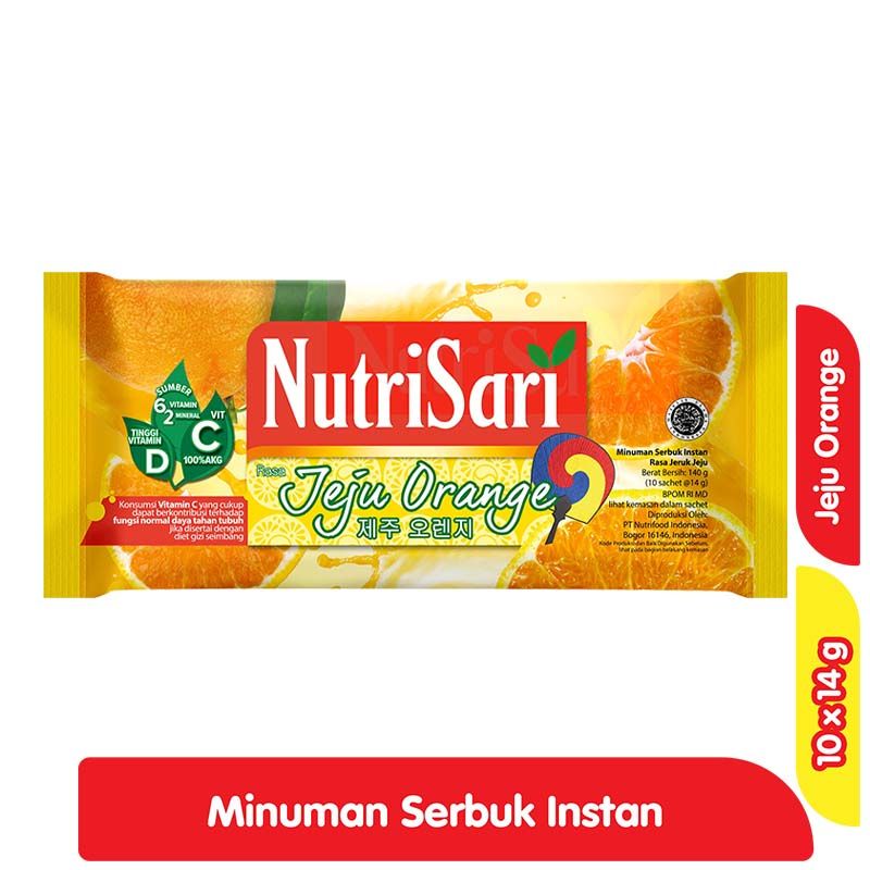 Jual Nutrisari Jeruk Jeju 10 X 14 G - Minuman Buah Vitamin C Di Seller ...