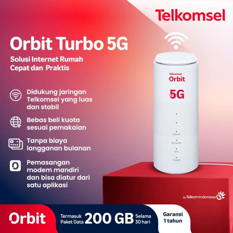 Promo Telkomsel Orbit Turbo 5G WiFi High Speed Bonus Data Diskon 13% di ...