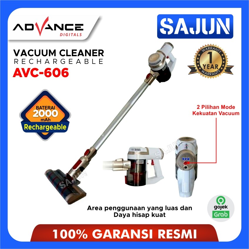Promo Advance Vacuum Cleaner AVC-606 Portable Rechargeable AVC606 ...