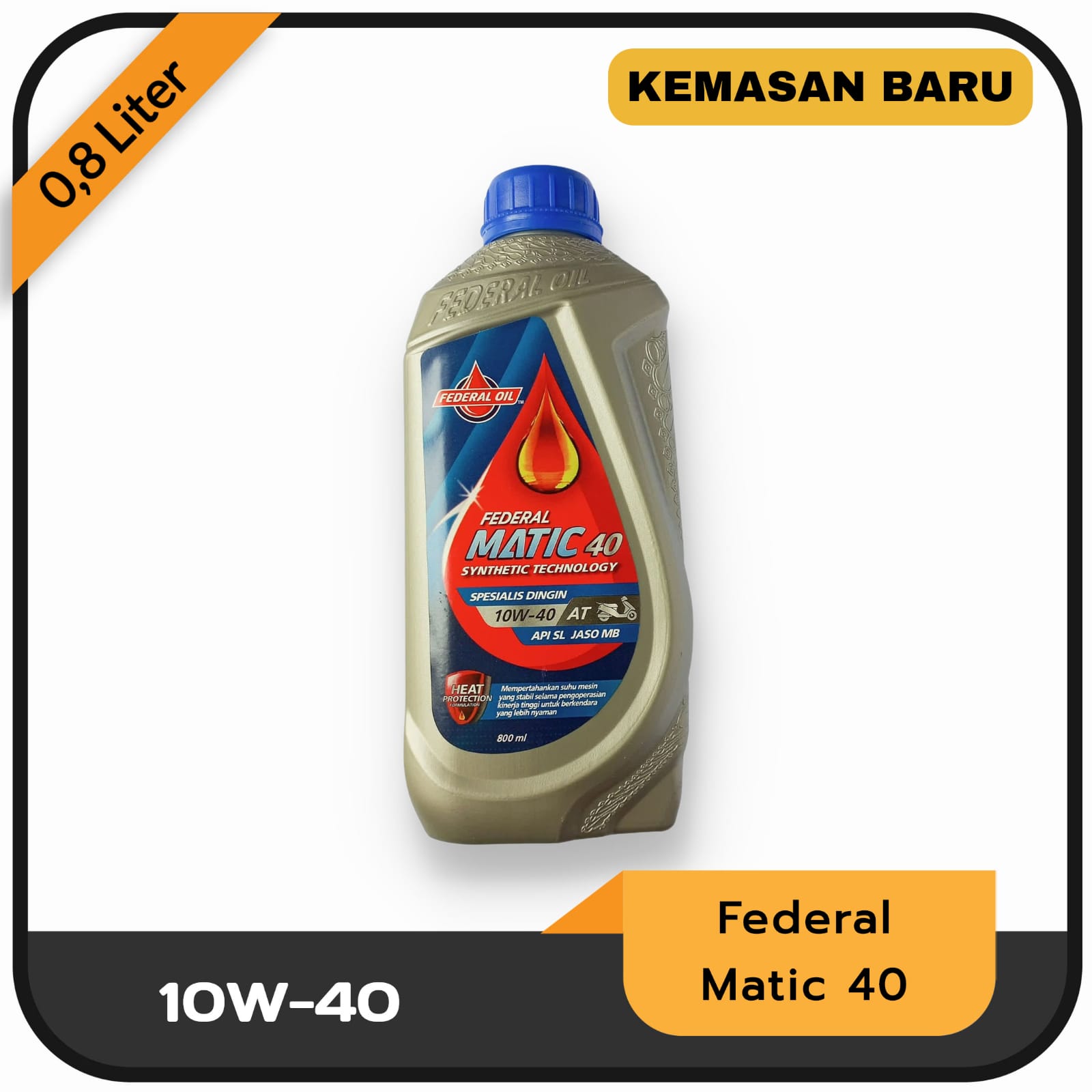 Promo Federal Matic EcoMaxx 30 10W-30 Oli Motor [0.8 L] Diskon 3% di ...
