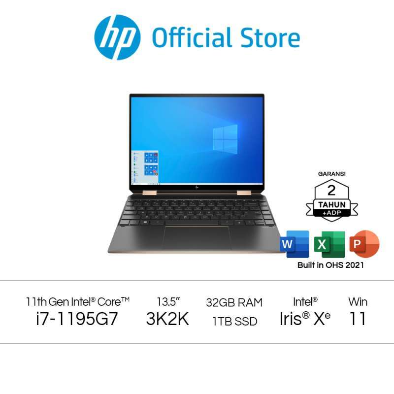 Jual Laptop Hp Spectre X360 Convertible 14-ea1027tu / Intel Core I7-1195g7 / Intel Uhd Graphics ...