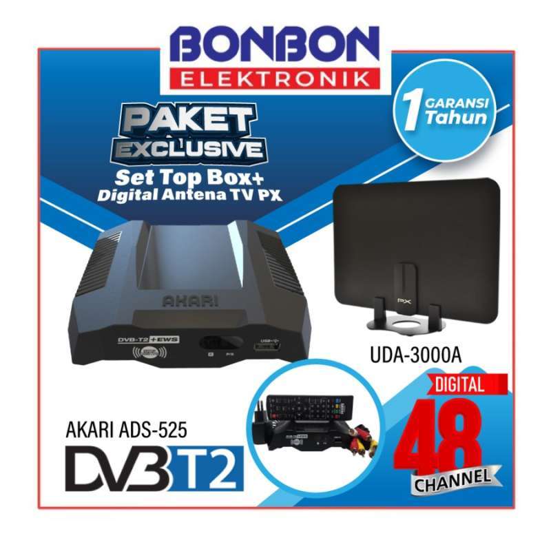 Jual Bundling Polytron Set Top Box PDV-600T2 + Antena Digital PX UDA ...