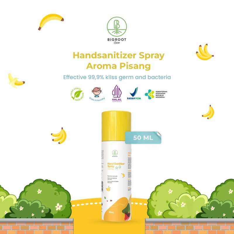 Jual Bigroot Foodgrade Hand Sanitizer Spray Sang Pisang 50ml Bigroot ...