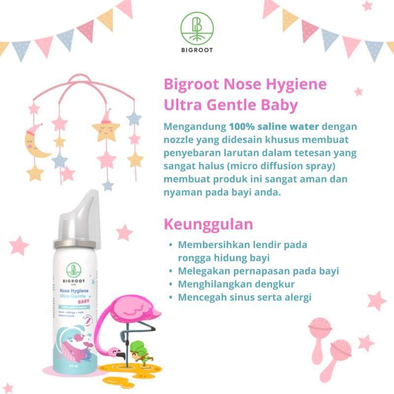 Promo Bigroot Nose Hygiene Ultra Gentle Baby 0 Bulan - 3th 50ml Diskon ...