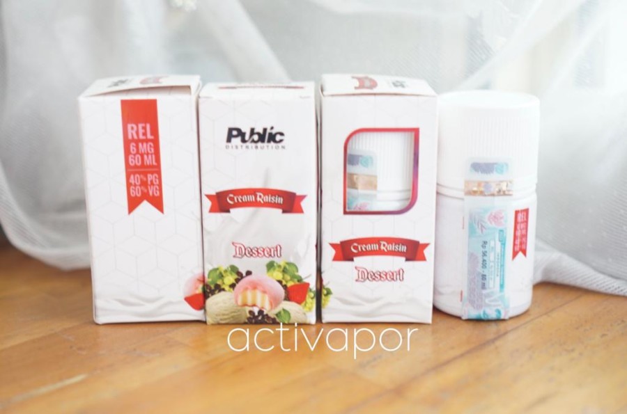 Jual Cream Raisin V2 Dessert 3mg 6mg 60ml Ice Cream Mochi Liquid Vape ...