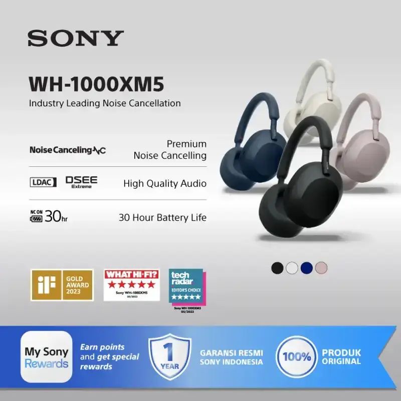 Sony Wh 1000 Xm5 Black Garansi Resmi Indonesia 🏷️ Harga Murah Juni 2026